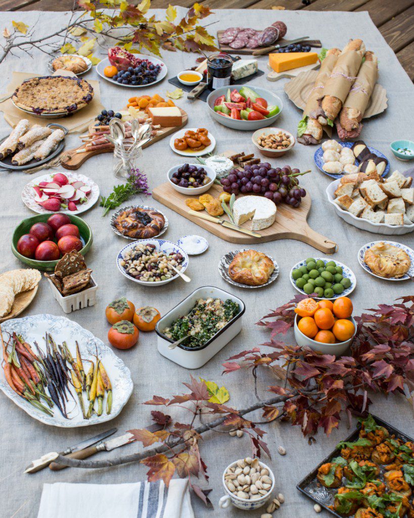 Fall Picnic Sunday Supper Table and Dish - TableandDish