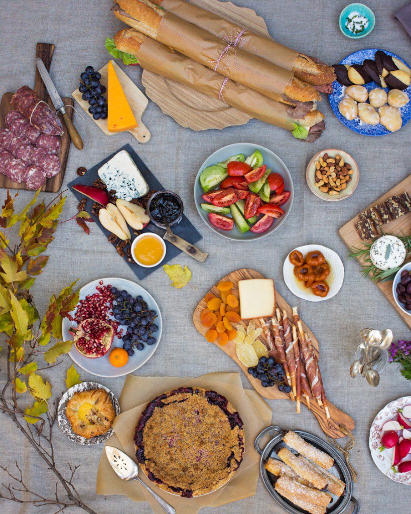 Fall Picnic Sunday Supper Table and Dish - TableandDish