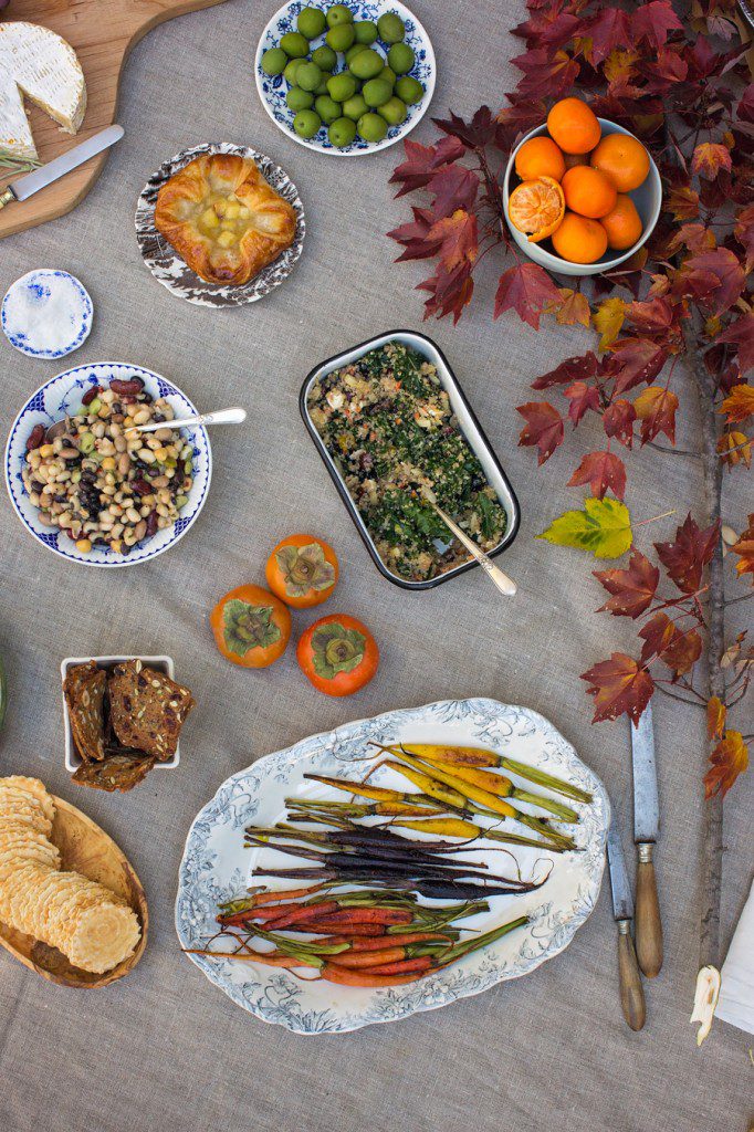 Fall Picnic Sunday Supper Table and Dish - TableandDish