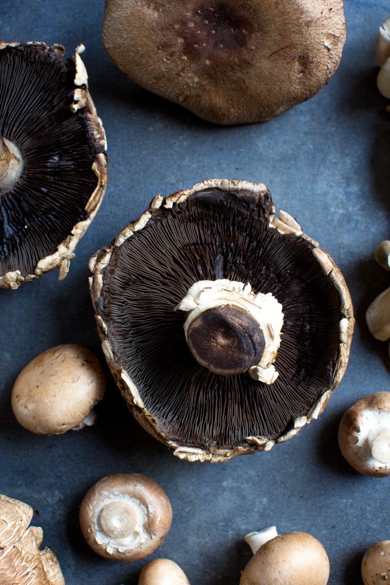 Cedar Plank Smoked Portobello Mushrooms - TableandDish