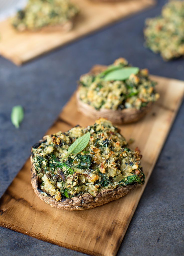 Cedar Plank Smoked Portobello Mushrooms - TableandDish